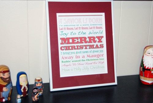 {Free Download} Christmas Typography Sign